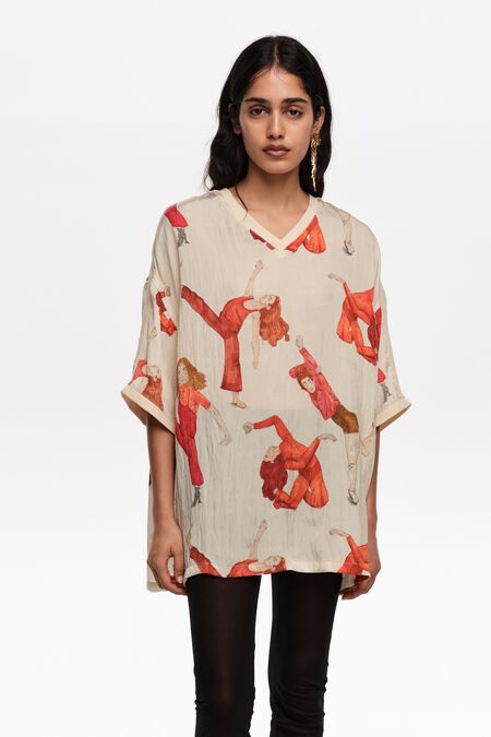 Oversize fluid Dancers T-shirt