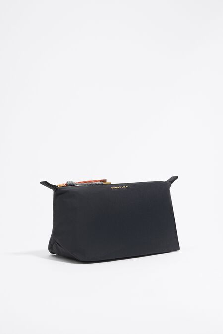 Neceser trapecio grande nylon negro