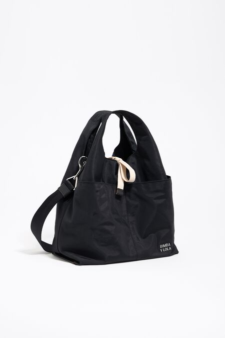 Small black nylon Paper bag