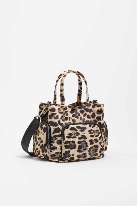 leopard print side bag