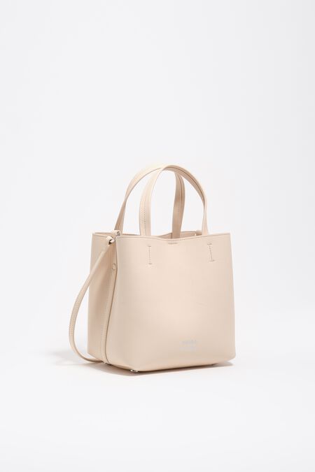 Small sand leather Chihuahua bag