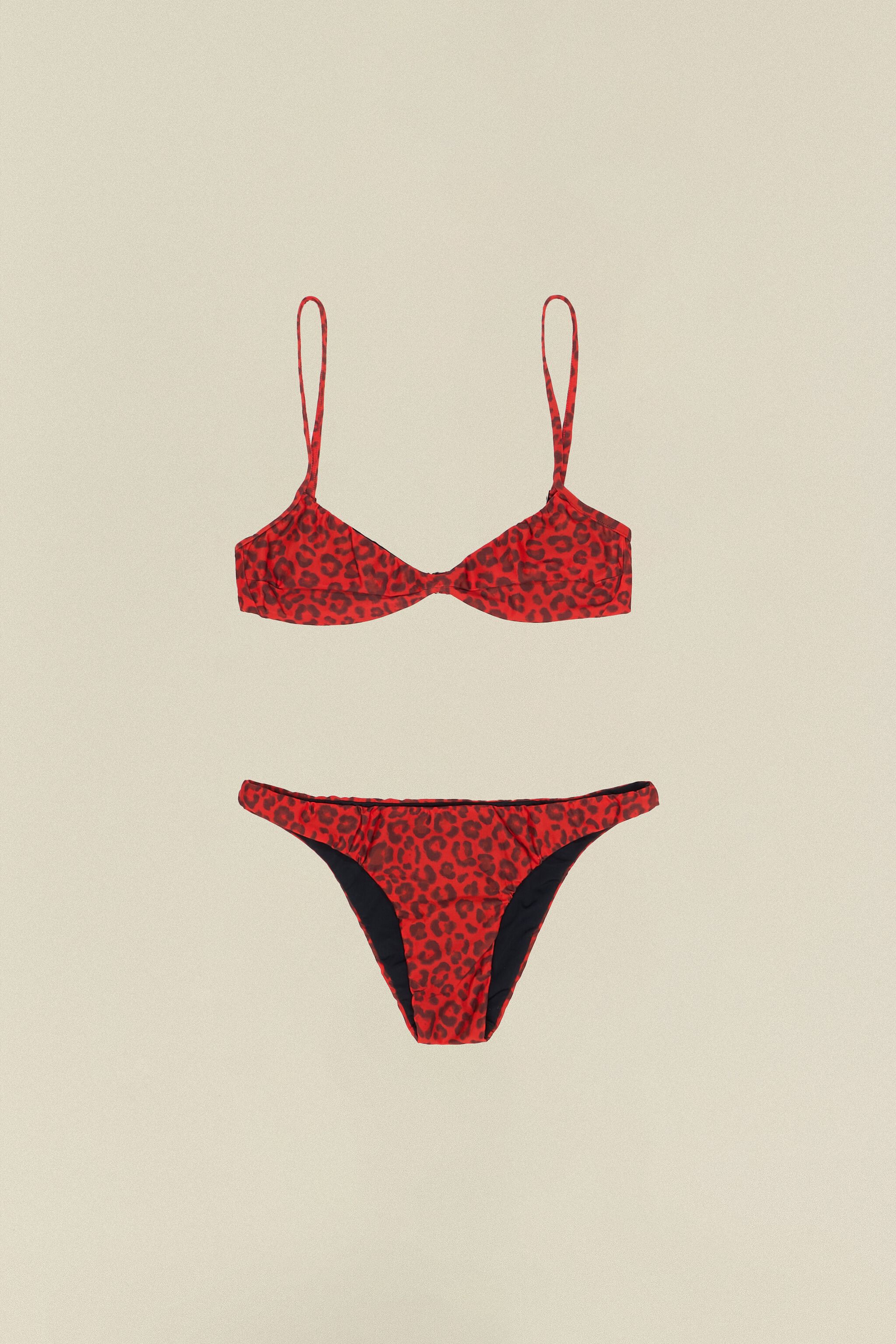 red leopard bikini top