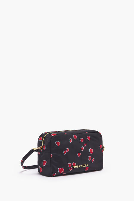 Neceser rectangular M Hearts negro